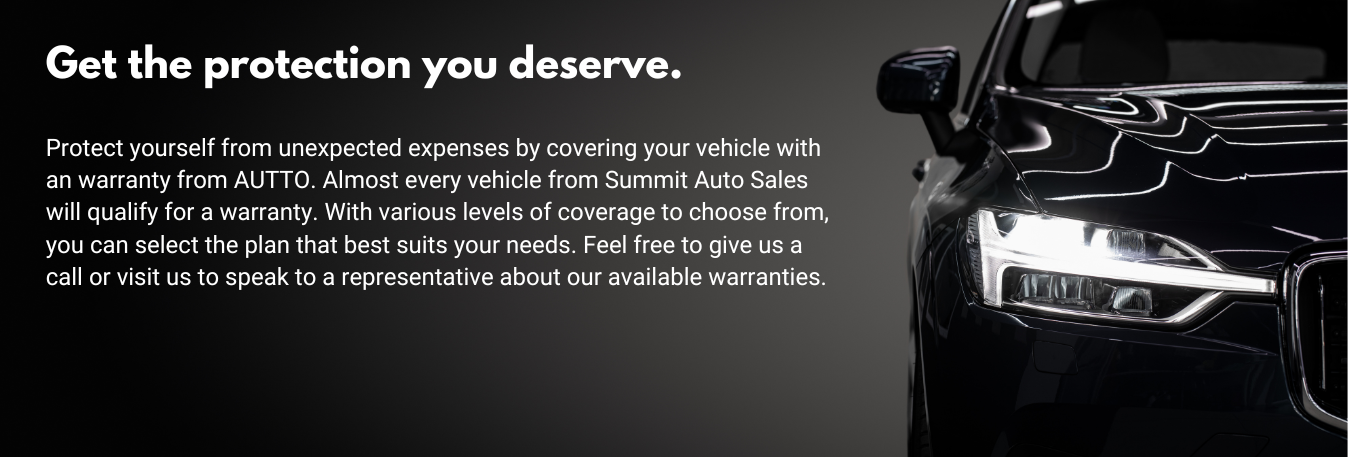 Warranty - Summit Auto Sales