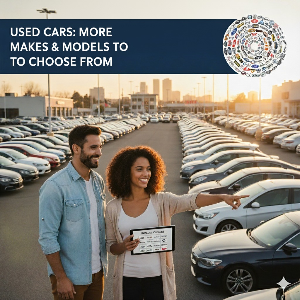 Used Cars: Buying Provides Wider Selection of Makes and Models